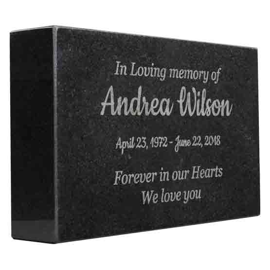 Custom In Loving Memory Granite Headstones | PlaqueMaker.com