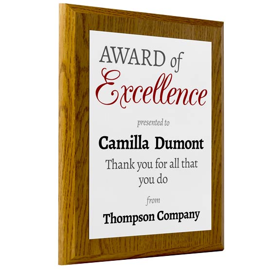 Custom Recognition "Award of" Plaques | PlaqueMaker.com