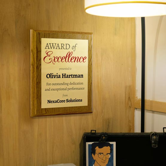 Custom Recognition "Award of" Plaques | PlaqueMaker.com
