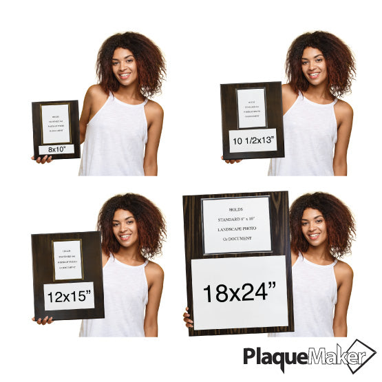 Custom Picture Frame Plaque with Attached Plate | PlaqueMaker.com