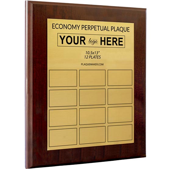 Custom Perpetual Plaques - Economy, 12 Plates | PlaqueMaker.com