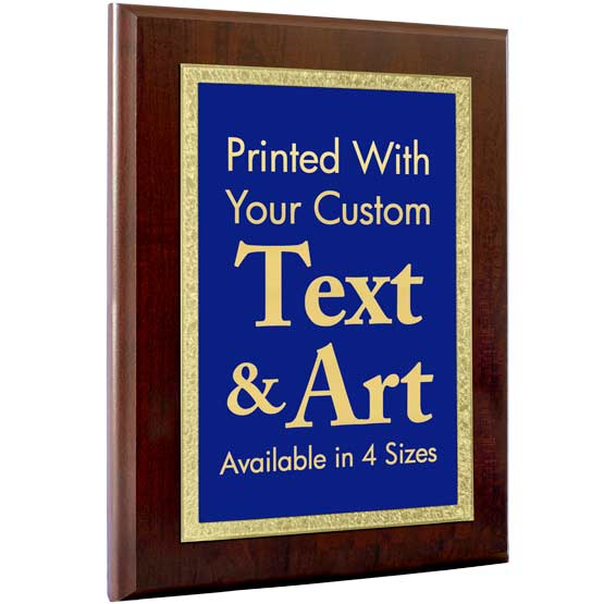 Engraved Florentine Border Custom Plaques | PlaqueMaker.com