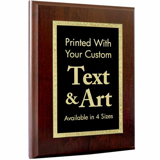Engraved Florentine Border Custom Plaques | PlaqueMaker.com