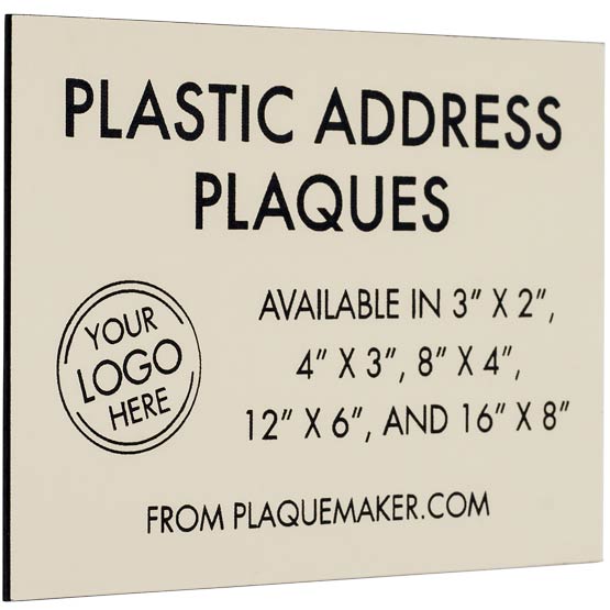 Custom Address Plaques - Plastic Plaques | PlaqueMaker.com