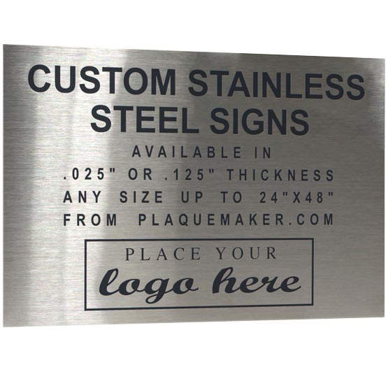 Custom Stainless Steel Signs, Engraved Metal Custom Sign – PlaqueMaker